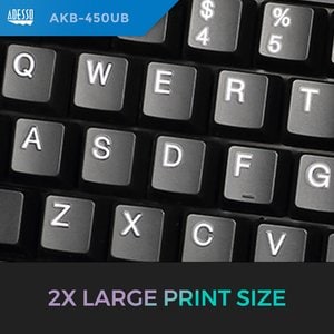 ADESSO Tru-Form Ergonomic Touchpad Keyboard